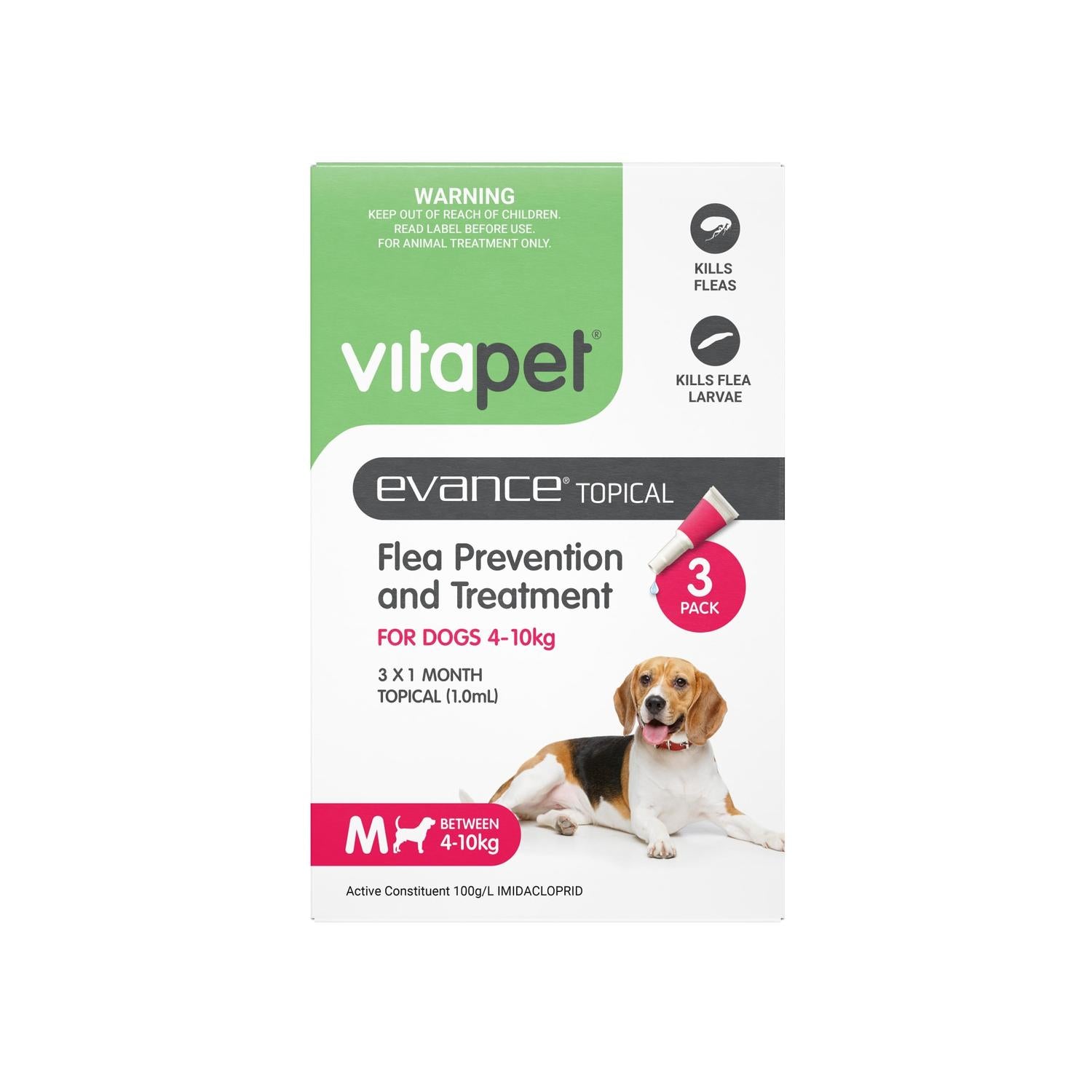 Vitapet Evance Flea Control Dogs 4-10kg